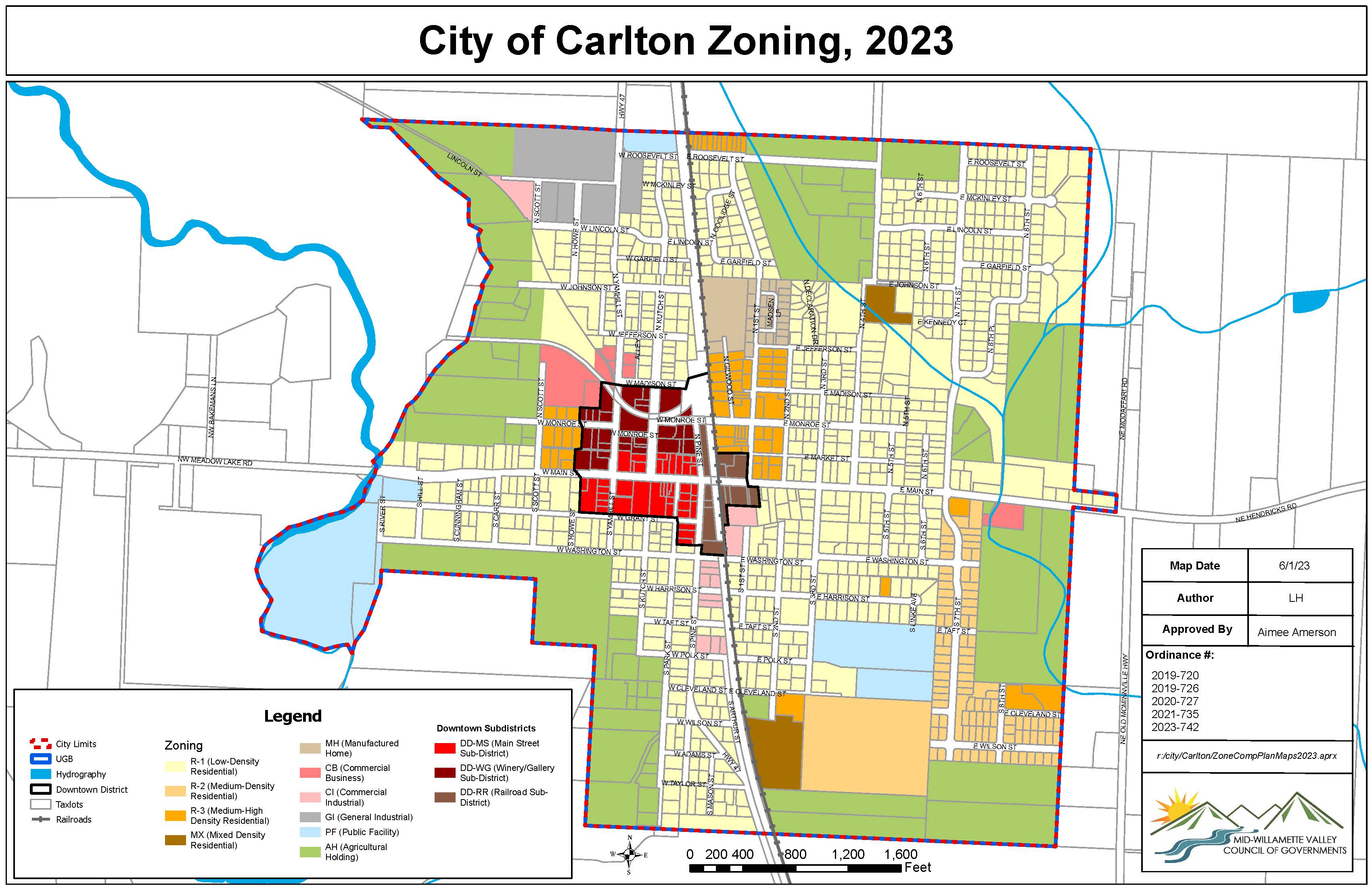 Zoning Map | Carlton OR